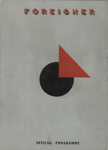 Foreigner Foreigner Tour 1982 UK tour programme (557666) TOUR PROGRAMME