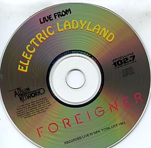 Foreigner Live From Electric Ladyland US CD album (CDLP) (312592)