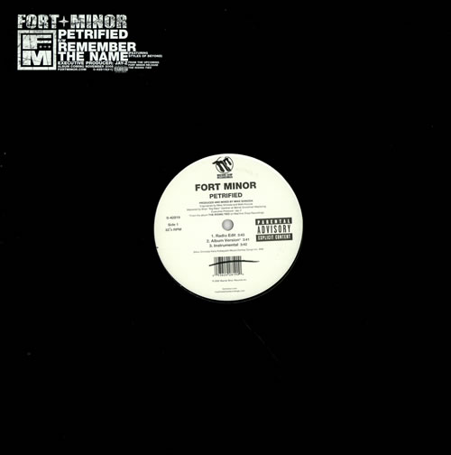 Fort Minor Petrified US Promo 12" vinyl single (12 inch record / Maxi ...