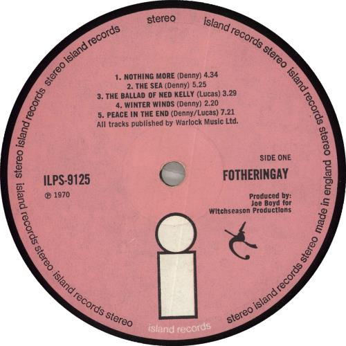 Fotheringay Fotheringay - 1st - EX UK vinyl LP album (LP record) (382191)
