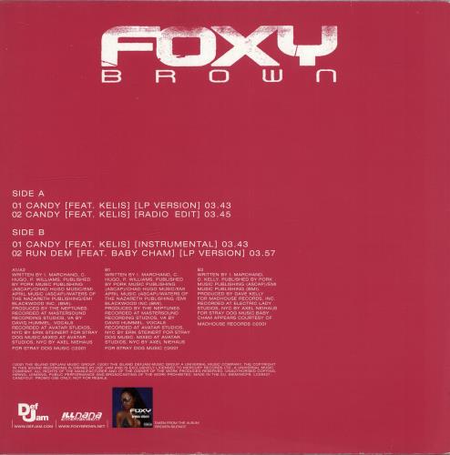 Foxy Brown Candy UK Promo 12" vinyl single (12 inch record / Maxi ...