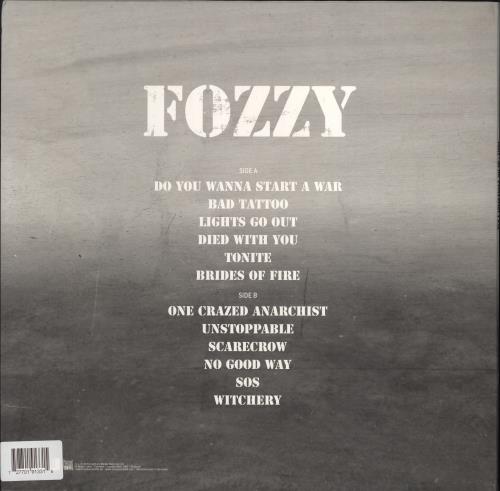 Fozzy Do You Wanna Start A War + CD UK vinyl LP album (LP record) (775533)