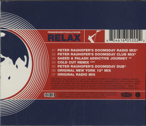 Frankie Goes To Hollywood Relax - Remixes US CD single (CD5 / 5") (208693)