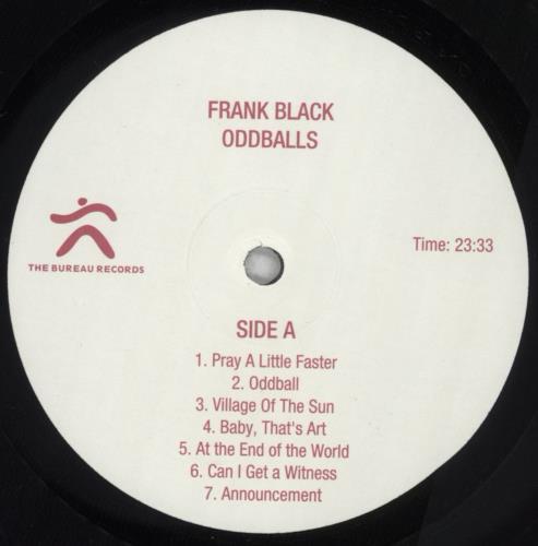 Frank Black Oddballs US vinyl LP album (LP record) (845073)