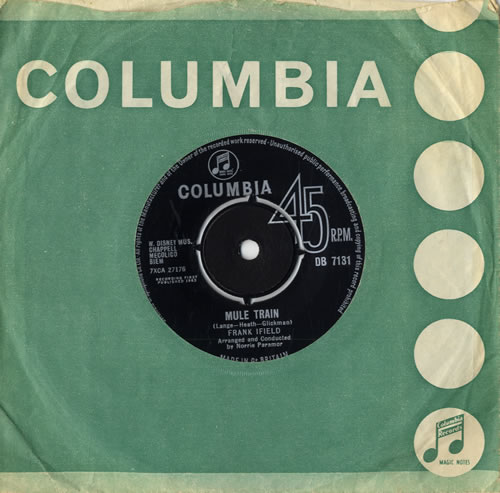 Frank Ifield Mule Train UK 7" vinyl single (7 inch record / 45) (558167)