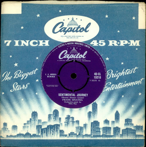 Frank Sinatra Sentimental Journey UK 7" vinyl single (7 inch record ...