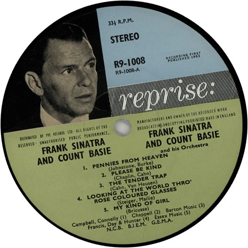 Frank Sinatra Sinatra-Basie UK vinyl LP album (LP record) (628796)