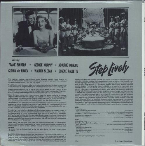 Frank Sinatra Step Lively US vinyl LP album (LP record) (773079)