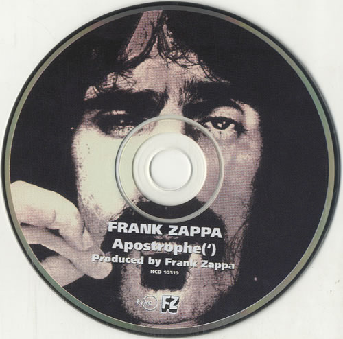 Frank Zappa Apostrophe (') US CD album (CDLP) (297270)
