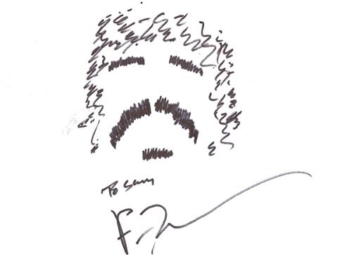 Frank Zappa Drawing US memorabilia (387905) MEMORABILLIA