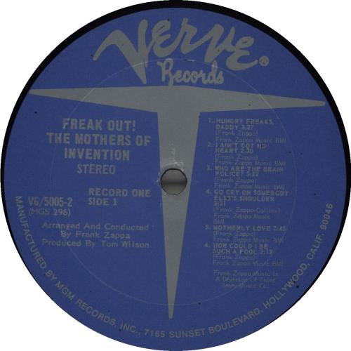 Frank Zappa Freak Out! US 2-LP vinyl record set (Double LP Album) (685192)