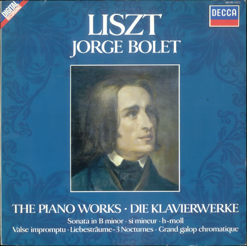Franz Liszt The Piano Works Vol.3 - Sonata in B minor UK vinyl LP album ...