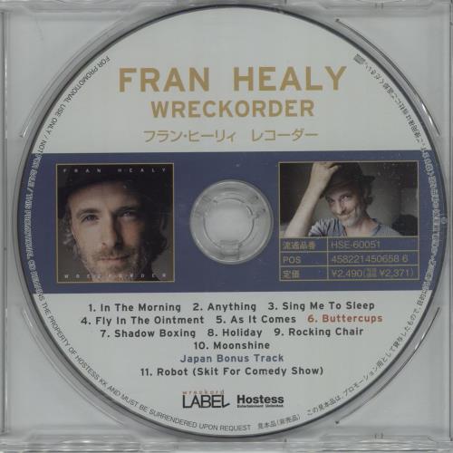 Fran Healy Wreckorder Japanese Promo CD album (CDLP) (665136)
