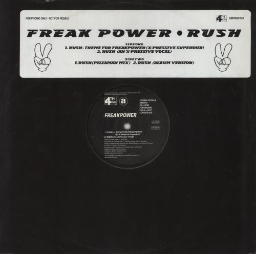 Freak Power Rush UK Promo 12" vinyl single (12 inch record / Maxi ...