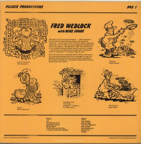 Fred Wedlock Fred Wedlock's Home Made Gramophone Record UK vinyl LP ...