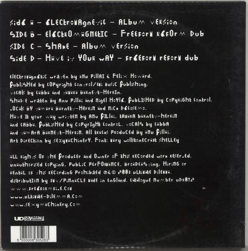 Freeform Five Electromagnetic UK 10" vinyl single (10 inch record) (689765)