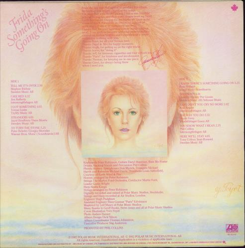 Frida Something's Going On Canadian vinyl LP album (LP record) (776994)
