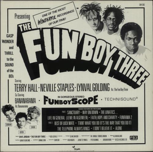 Fun Boy Three FB3 UK vinyl LP album (LP record) (127200)