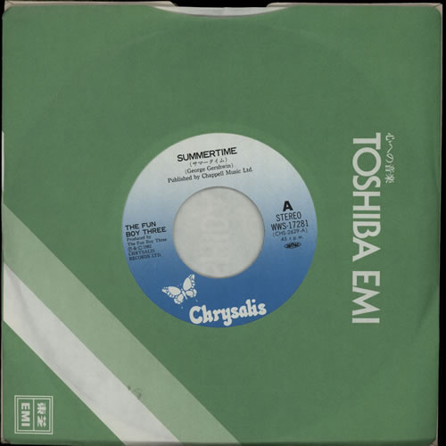 Fun Boy Three Summertime Japanese 7" vinyl single (7 inch record / 45 ...