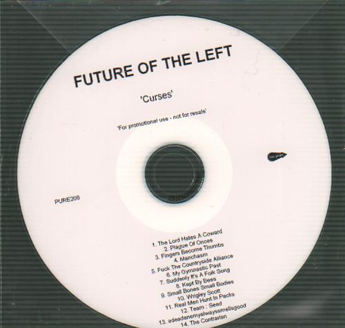 Future Of The Left Curses UK Promo CD-R acetate (646293)