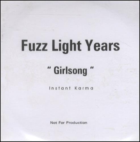 Fuzz Light Years Girlsong UK Promo CD-R acetate (427858)