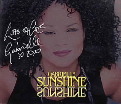 Gabrielle Sunshine - autographed German CD single (CD5 / 5") (268002)