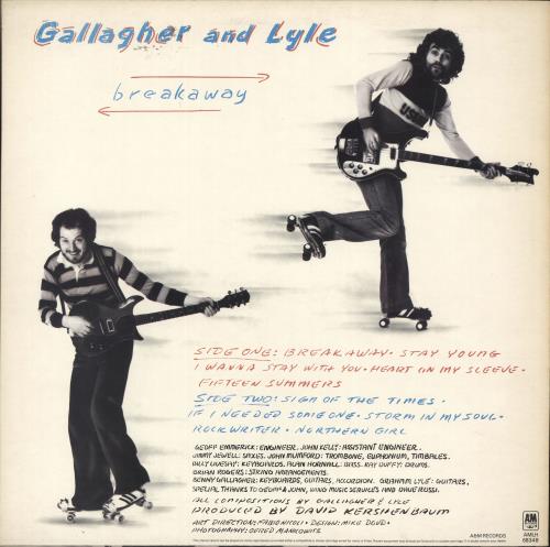 Gallagher And Lyle Breakaway UK vinyl LP album (LP record) (704113)