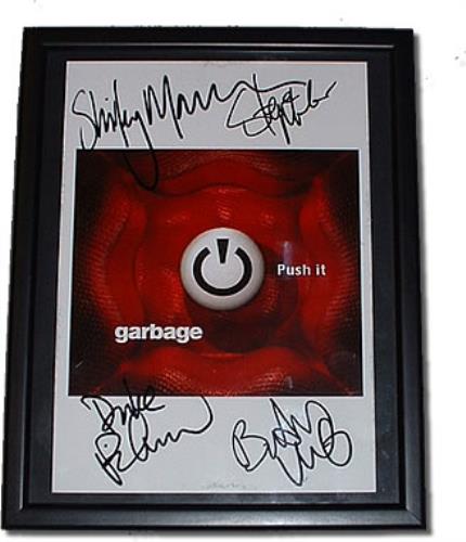 Garbage Push It UK Promo memorabilia (229339) SIGNED PRINT
