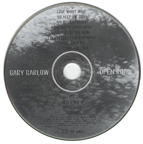 Gary Barlow Open Road UK CD album (CDLP) (375205)