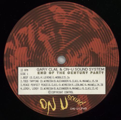 Gary Clail End Of The Century Party UK vinyl LP album (LP record) (836664)