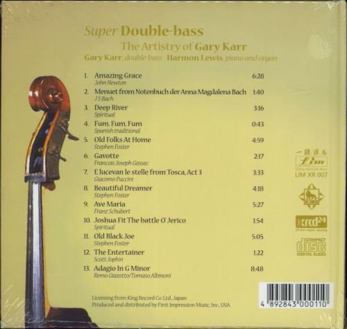 Gary Karr Super Double Bass - Sealed US CD album (CDLP) (772528)