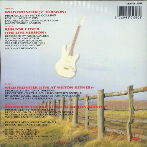 Gary Moore Wild Frontier UK 7" vinyl single (7 inch record / 45) (808410)