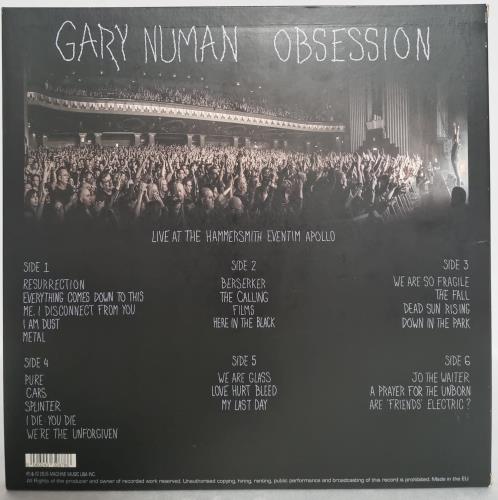 Gary Numan Obsession UK 3-LP vinyl record set (Triple LP Album) (793786)