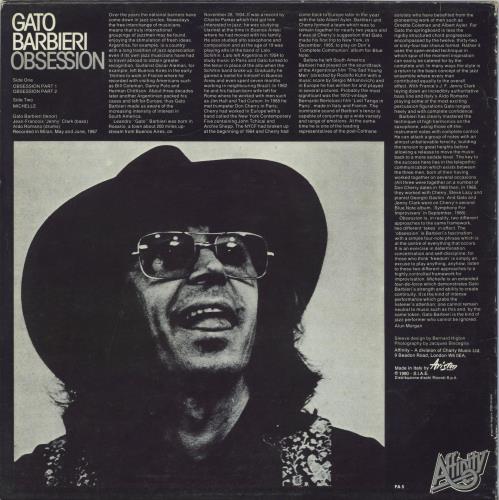 Gato Barbieri Obsession Italian vinyl LP album (LP record) (814401)