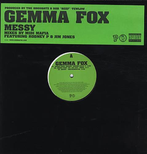 Gemma Fox Messy UK Promo 12" vinyl single (12 inch record / Maxi-single ...