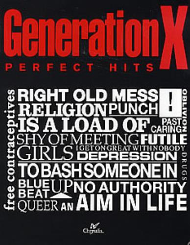 Generation X Perfect Hits US Promo media press pack (202433) PRESS PACK