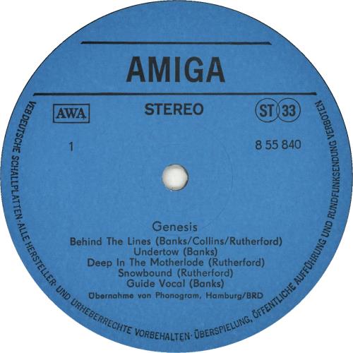 Genesis Genesis German vinyl LP album (LP record) (109538)