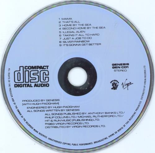 Genesis Genesis UK CD album (CDLP) (801290)