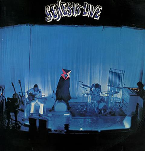Genesis Live - Blue Label UK vinyl LP album (LP record) (339482)