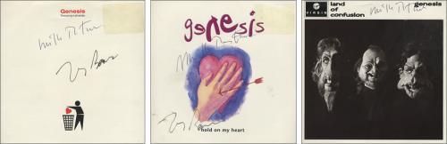 Genesis Set Of 5 Autographed 7" Singles UK 7" vinyl single (7 inch ...