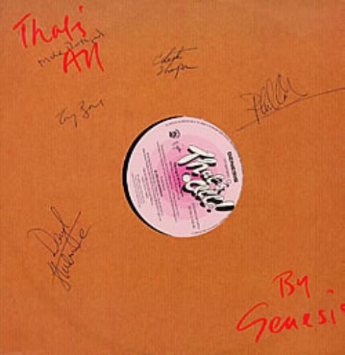 Genesis That's All - Autographed UK 12" vinyl single (12 inch record ...