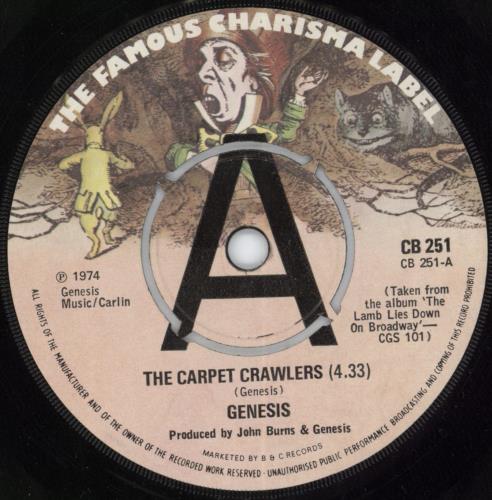 Genesis The Carpet Crawlers - 'A' label UK Promo 7" vinyl single (7 ...