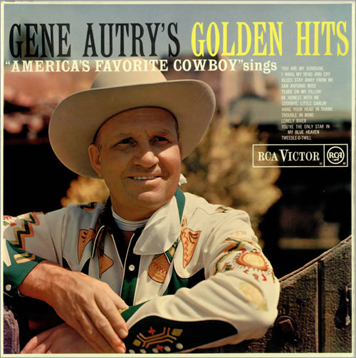 Gene Autry Golden Hits UK vinyl LP album (LP record) (486823)