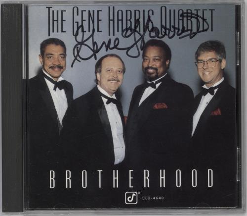 Gene Harris Brotherhood - Autographed US CD album (CDLP) (712204)