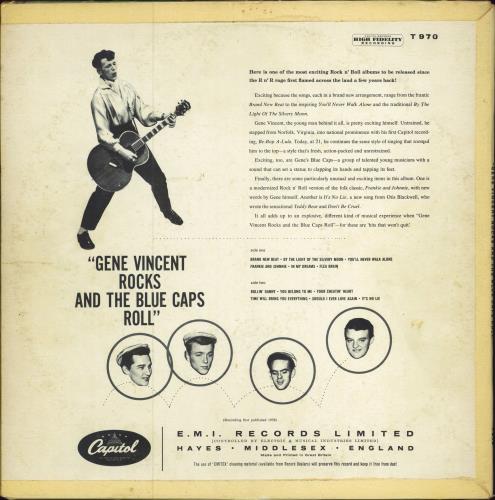Gene Vincent Gene Vincent Rocks! UK vinyl LP album (LP record) (781460)