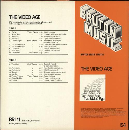 Geoff Bastow The Video Age UK vinyl LP album (LP record) (690259)
