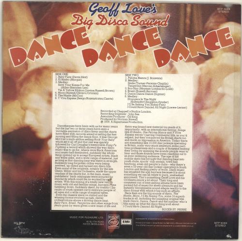 Geoff Love Dance Dance Dance UK vinyl LP album (LP record) (700637)