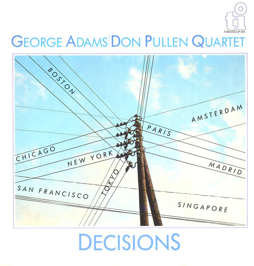 George Adams Decisions Dutch vinyl LP album (LP record) (551416)