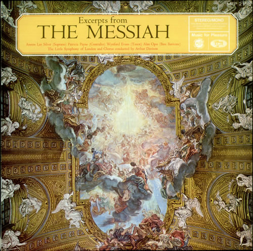 George Frideric Handel Excerpts from The Messiah UK vinyl LP album (LP ...