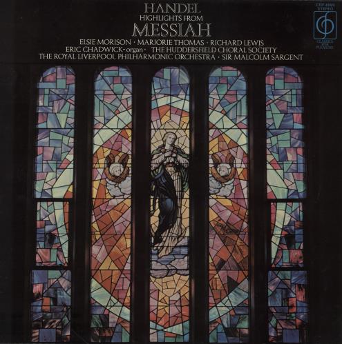 George Frideric Handel Highlights From Messiah UK vinyl LP album (LP ...